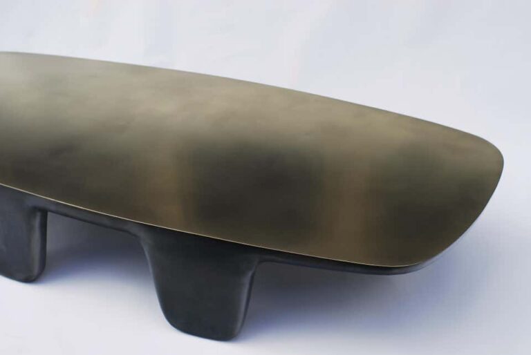 Bobo Brass Coffee Table, Signed by Stefan Leo - PHILIA