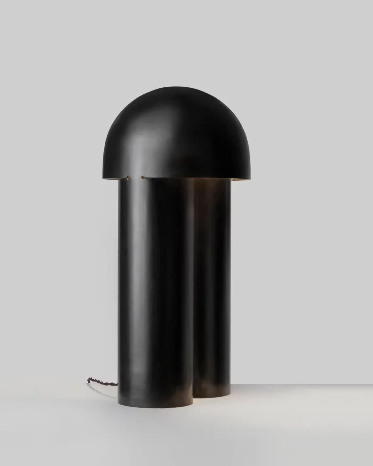 Large Monolith Brass Sculpted Table Lamp by Paul Matter - PHILIA