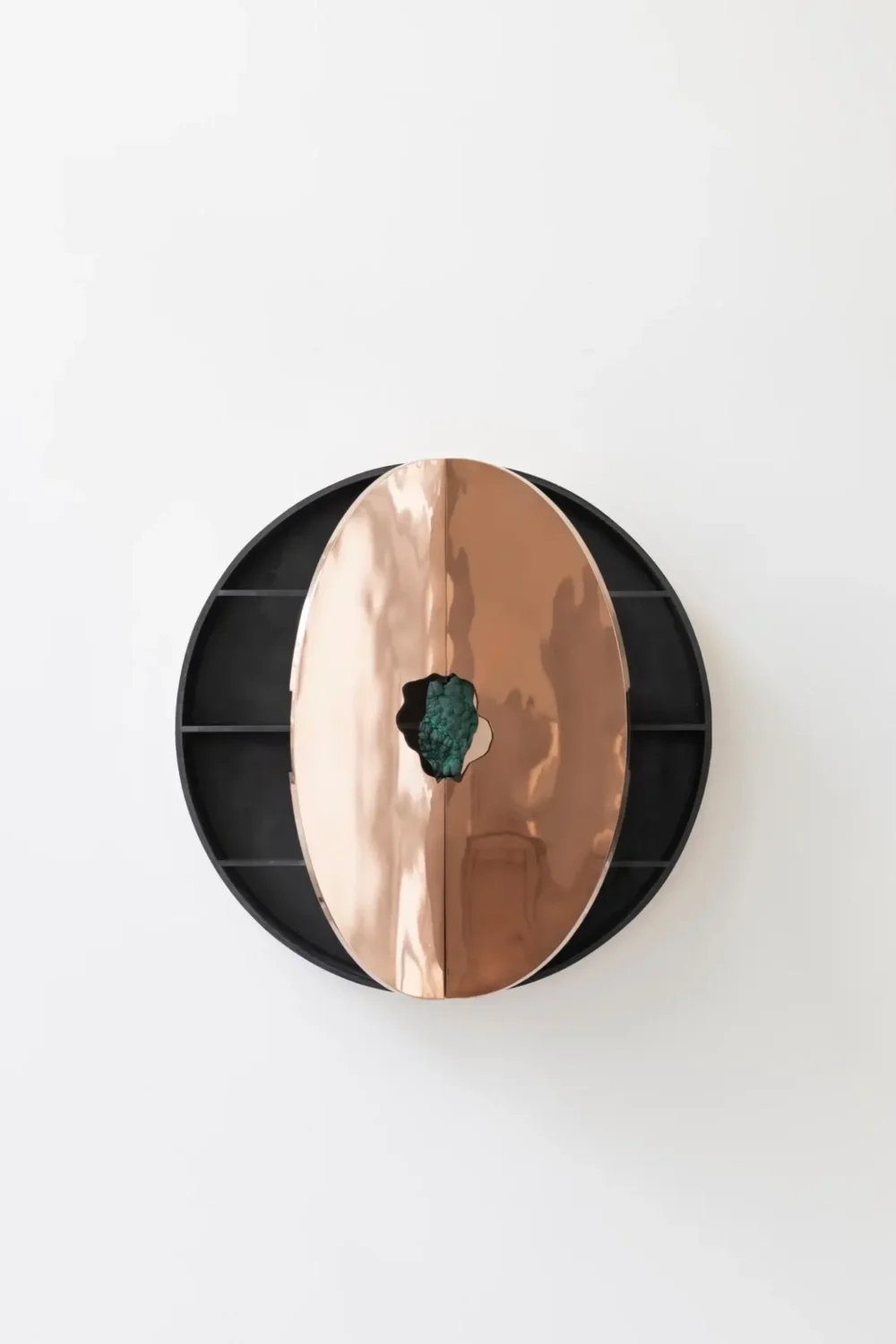 Wall Cabinet with Malachite by Pierre De Valck - PHILIA